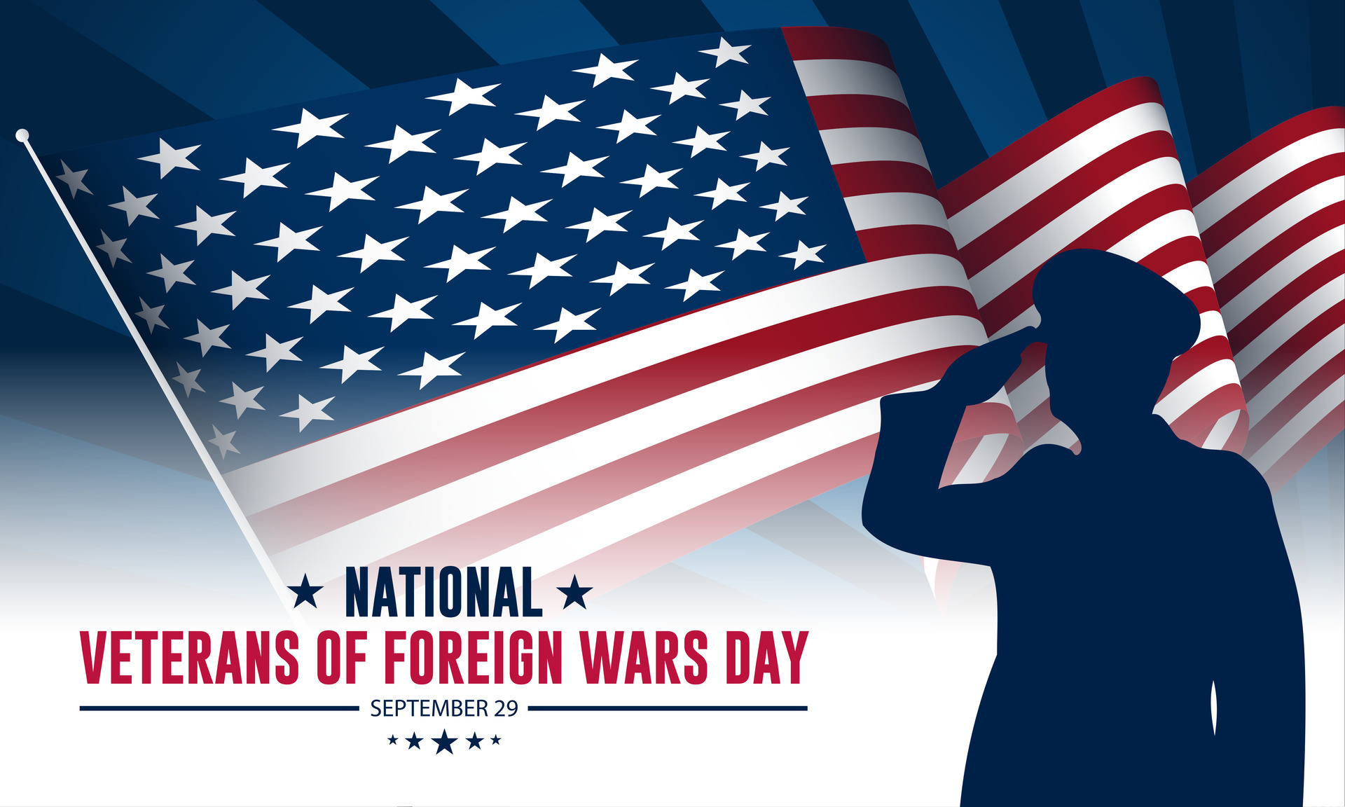 National Veterans Of Foreign Wars Day Background Vector Illustration