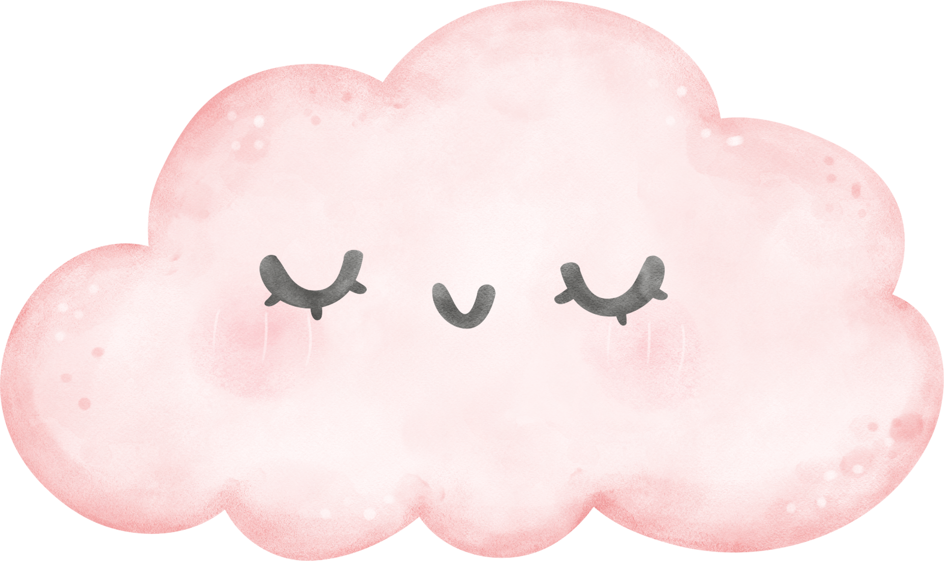 Pink Cloud watercolor illustration 35490216 PNG