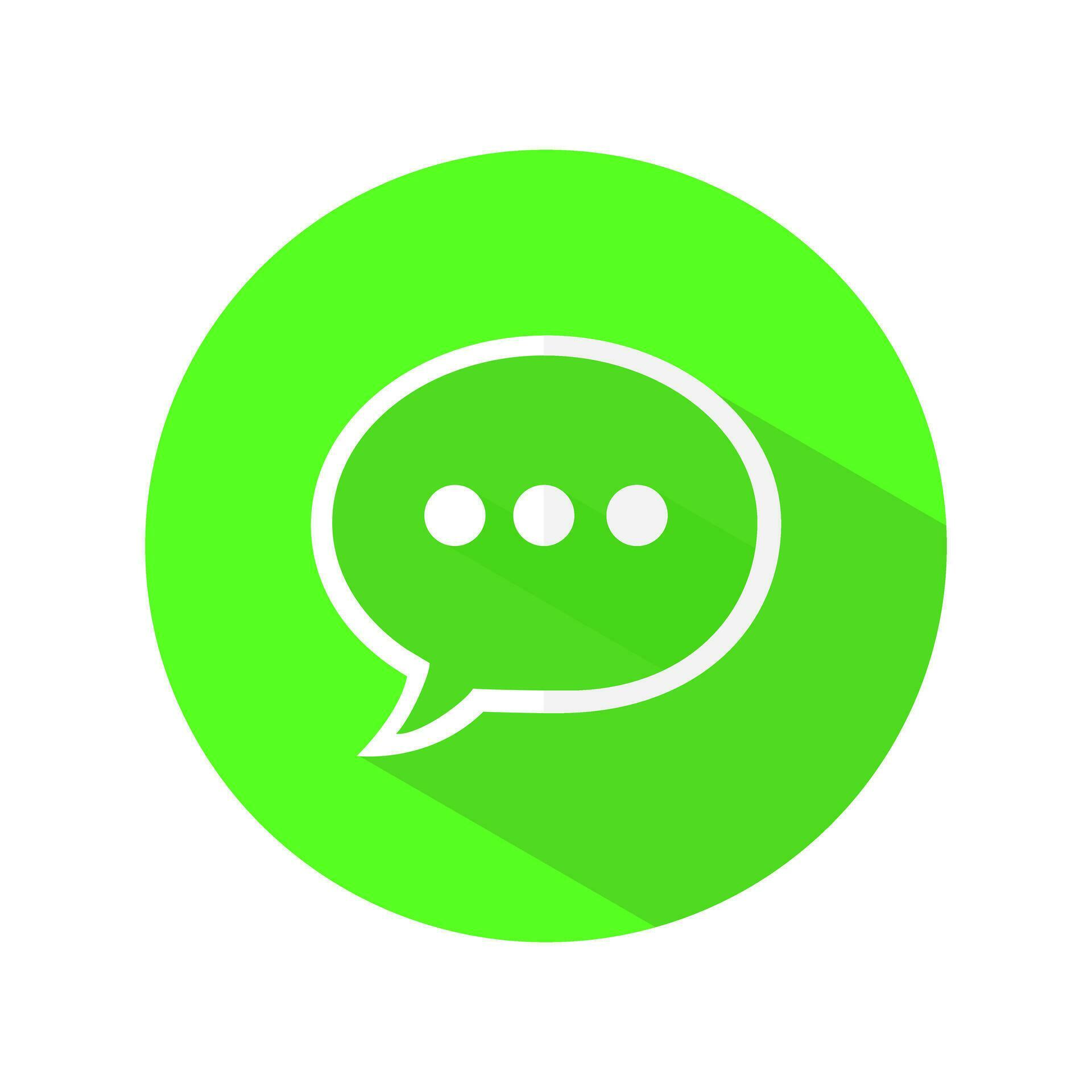 text message vector icon. speech bubble symbol. Modern simple flat for ...