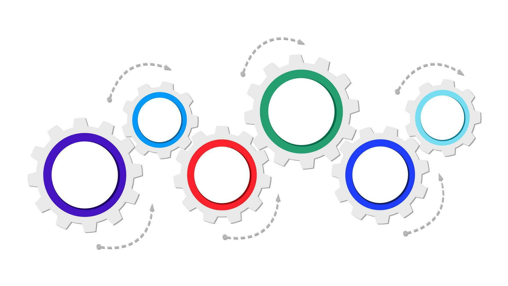 gear wheels. Concept of coordinated work.mechanical process. Modern infographic. vector ...