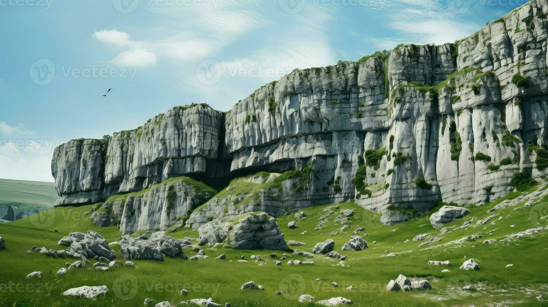 AI generated geology limestone cliffs landscape 35494800 Stock Photo at ...