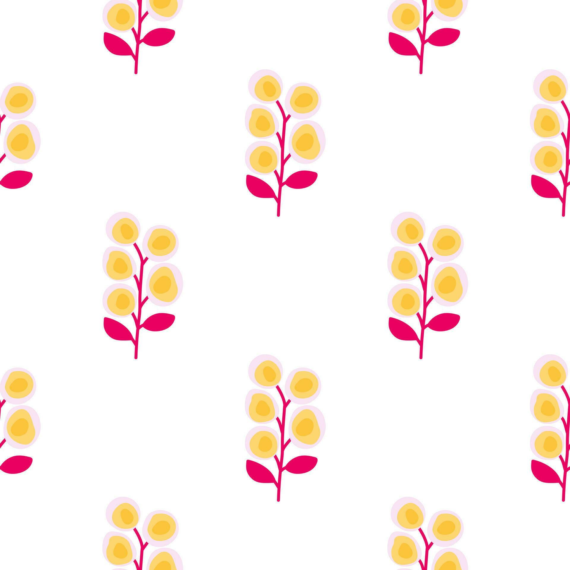 Chic And Simple Floral Pattern 35497735 Vector Art At Vecteezy