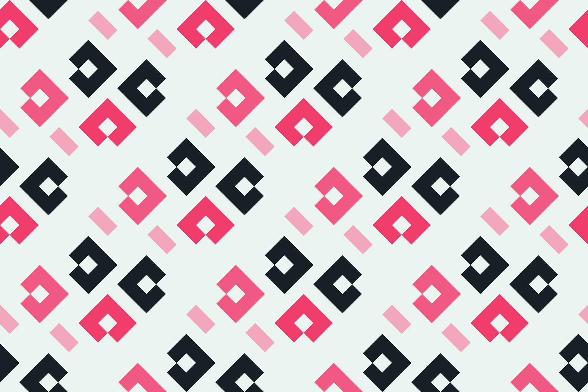 Retro black and pink geometric pattern background, vector abstract square lines art. Trendy ...