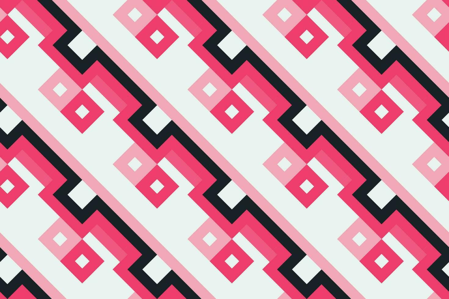 Retro black and pink geometric pattern background, vector abstract square lines art. Trendy ...
