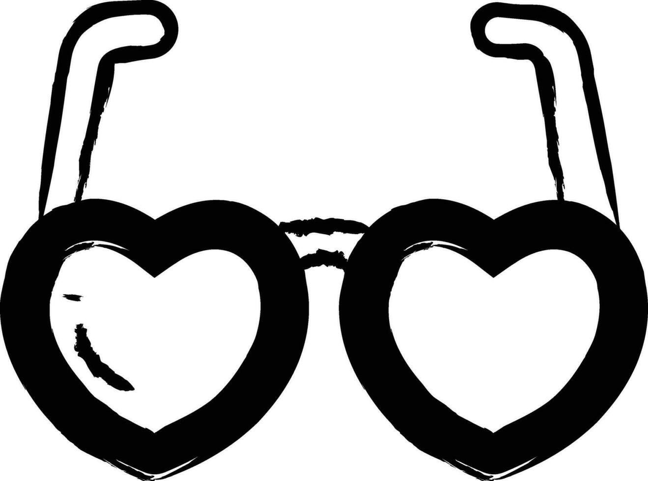 Heart Glasses Hand Drawn Vector Illustration 35499443 Vector Art At Vecteezy