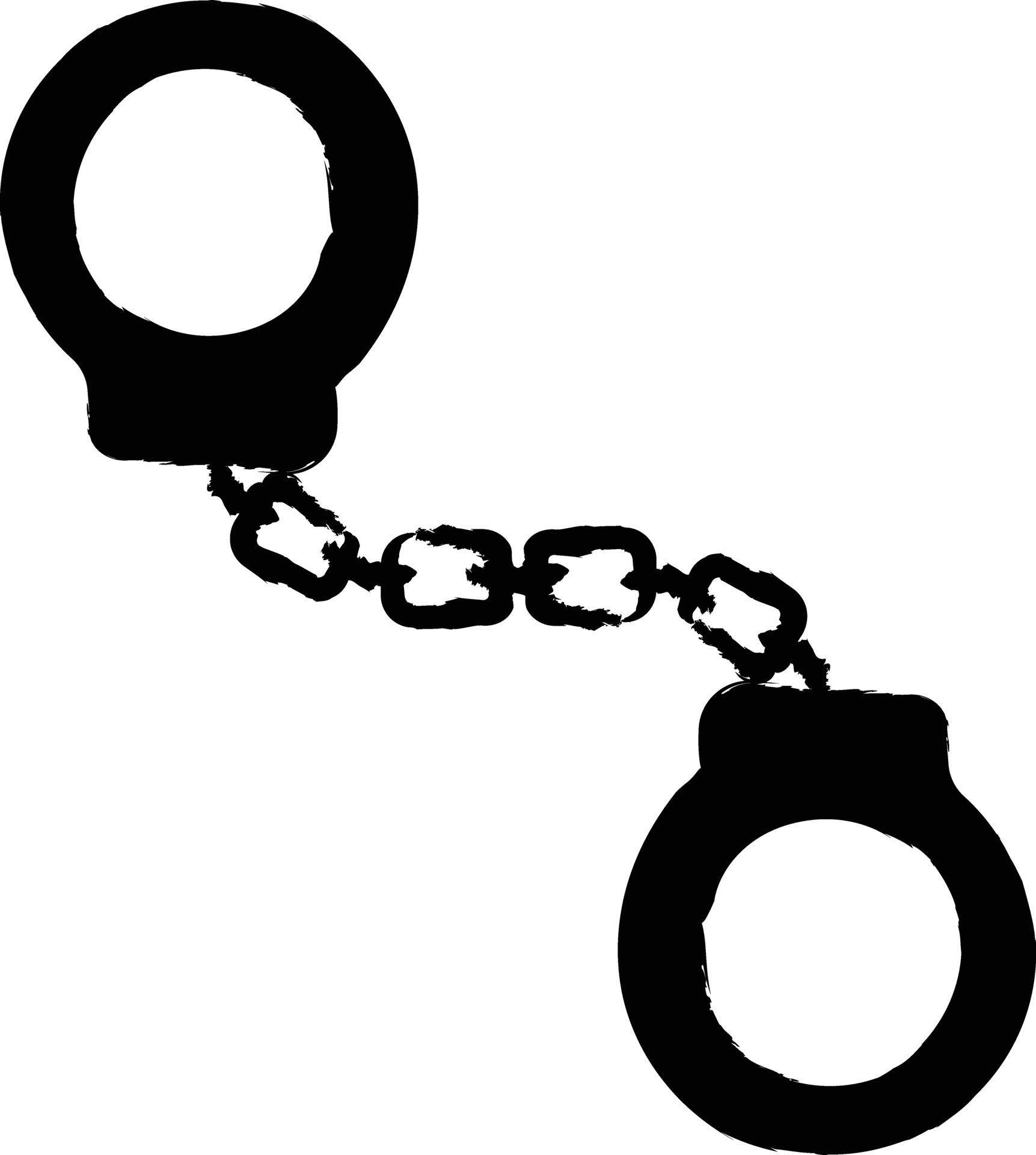 Handcuffs Hand Drawn Vector Illustration 35500194 Vector Art At Vecteezy