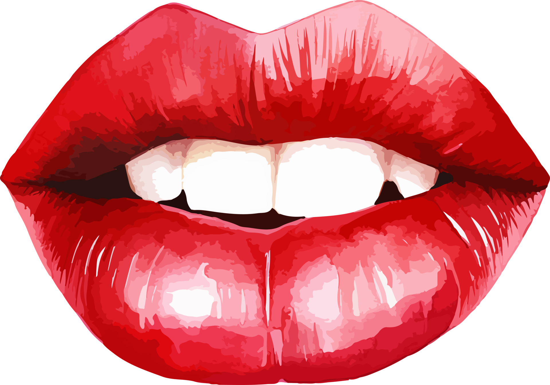 Ai Generated Woman Lips Clipart Design Illustration 35512312 Png