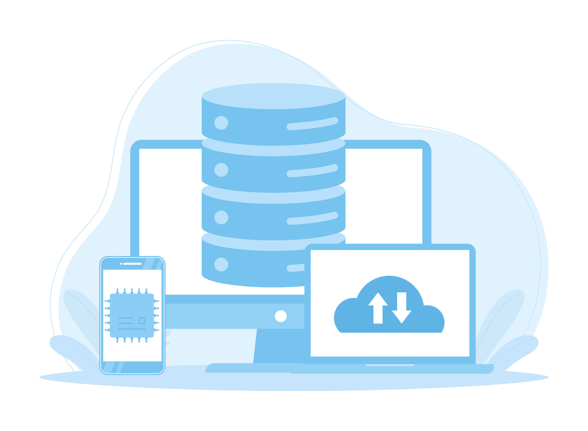 data management concept flat illustration 35518121 Vector Art at Vecteezy