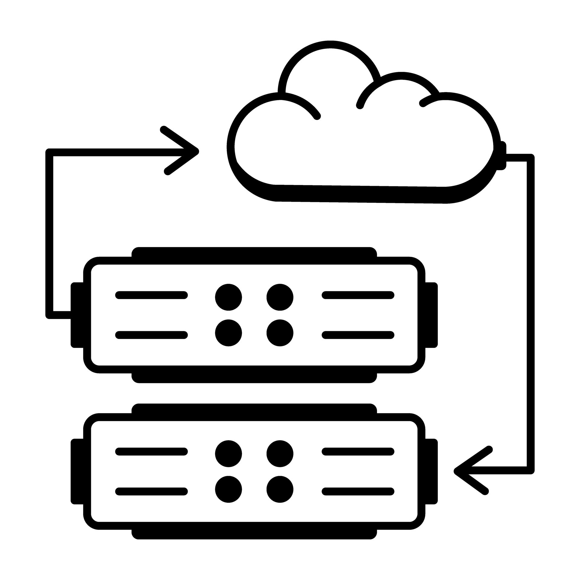 Data Management Line Icons 35518639 Vector Art At Vecteezy