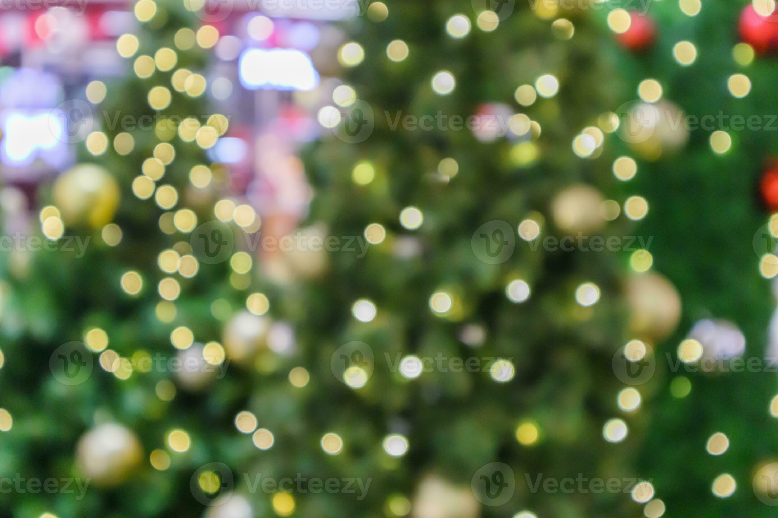 Abstract blurred christmas tree with bokeh light background 35520572 Stock Photo at Vecteezy