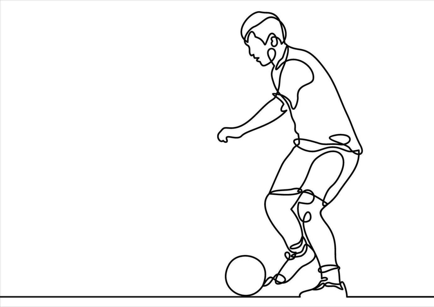 Football Player-continuous line drawing 35523007 Vector Art at Vecteezy Football Player-continuous line drawing 35523007 Vector Art at Vecteezy