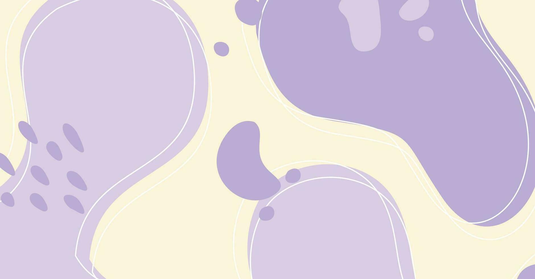 Abstract background various shapes and doodle objects pastel color ...