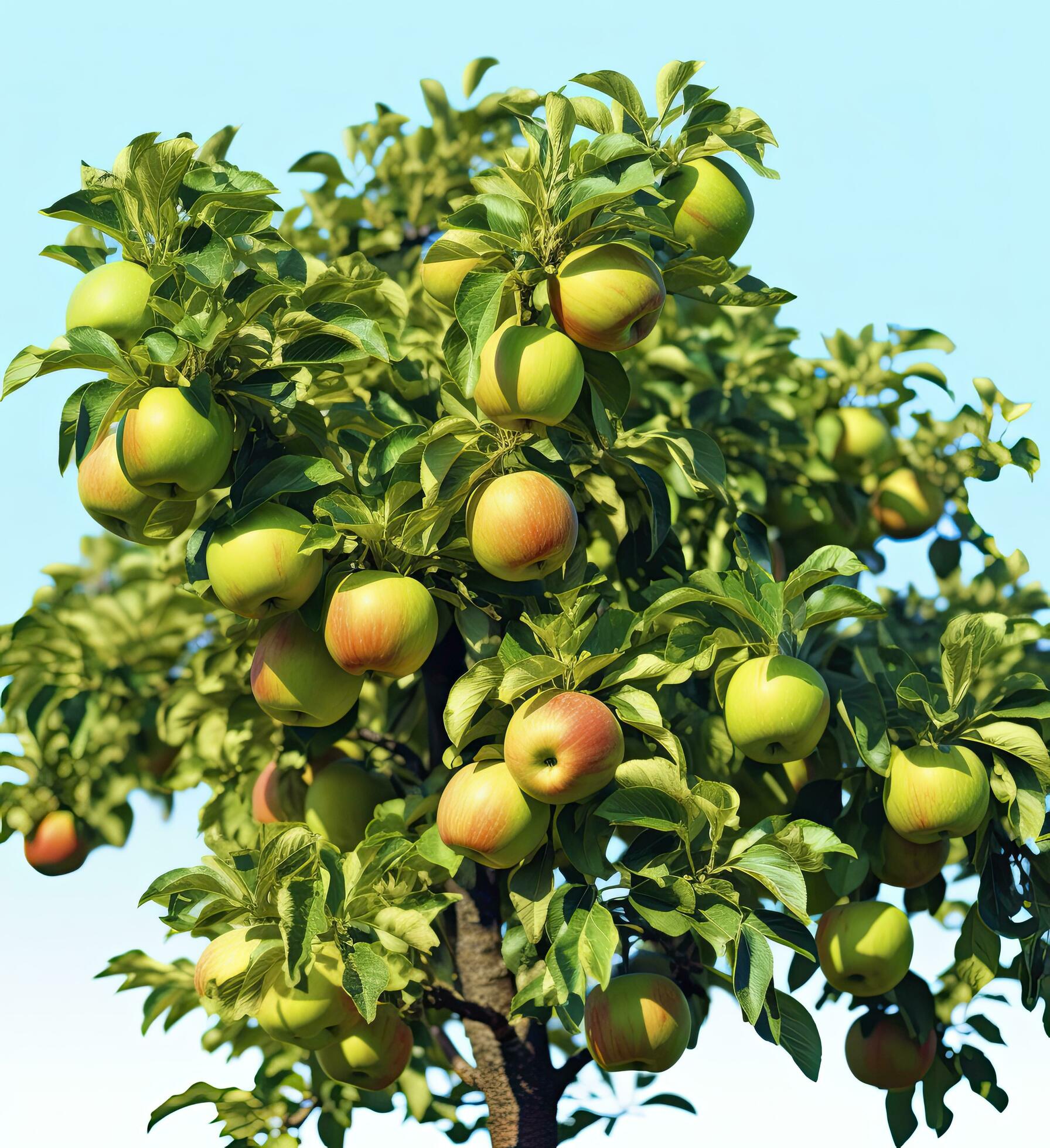 AI generated A beautiful green apple tree. AI Generated 35524693 Stock ...