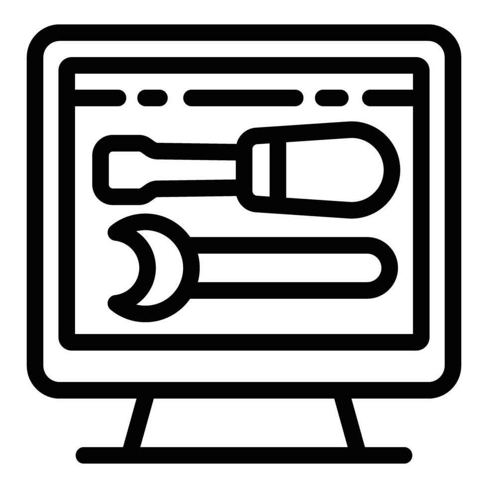 Software Development Icon Outline Vector Tech Programming Tool