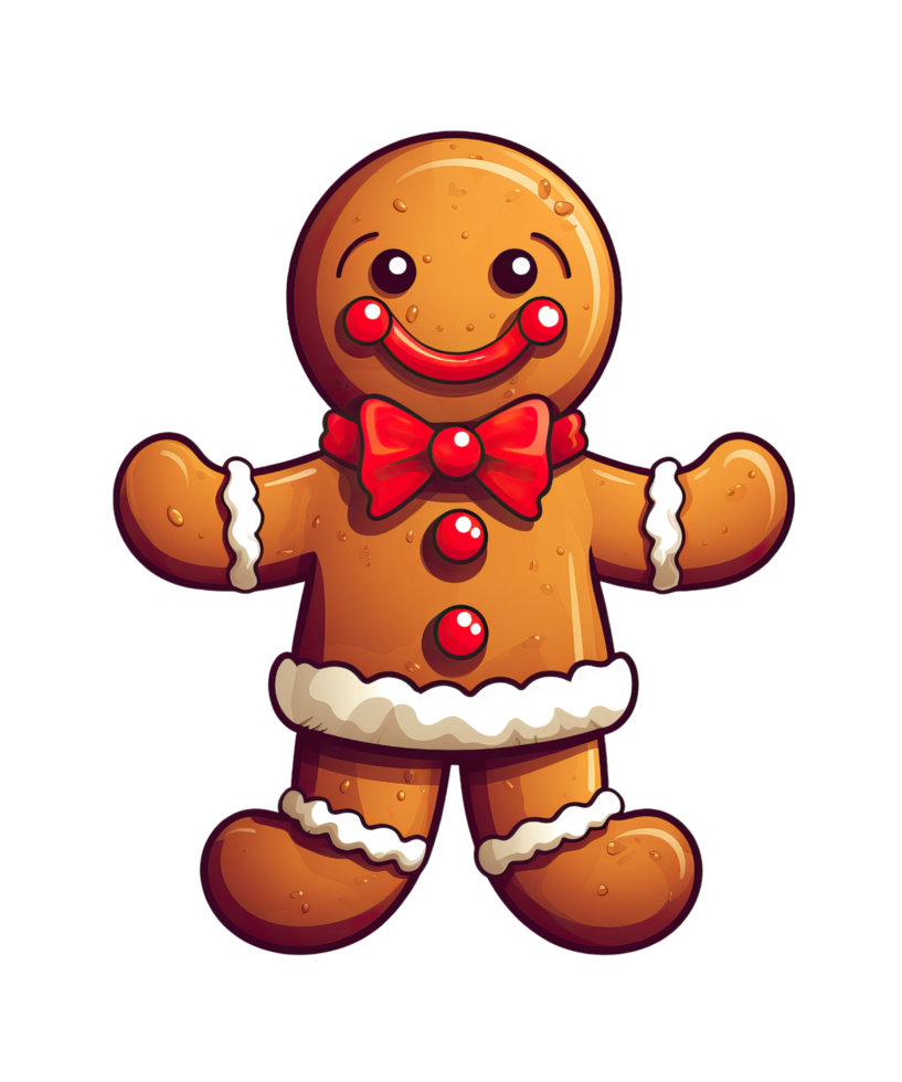 Ai Generated Christmas Gingerbread Man Ai Generative 35534514 Png