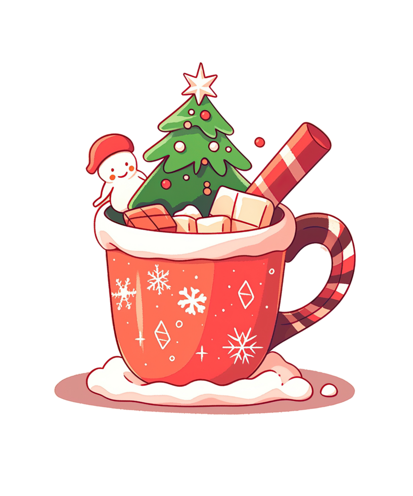 Ai Generated Christmas Hot Chocolate Ai Generative 35534640 Png