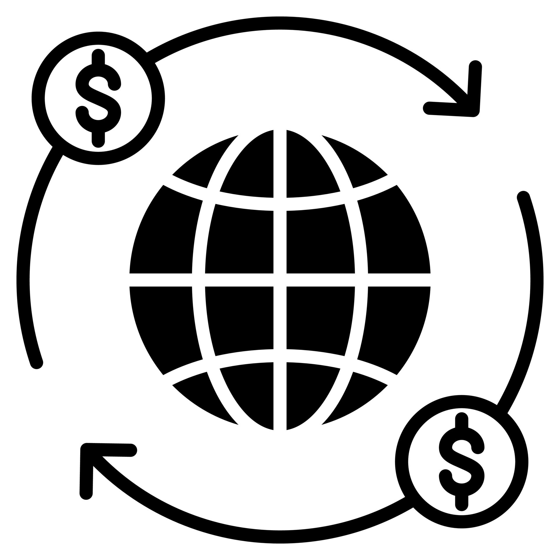 Global Cost Optimization Icon Line Vector Illustration 35535704 Vector