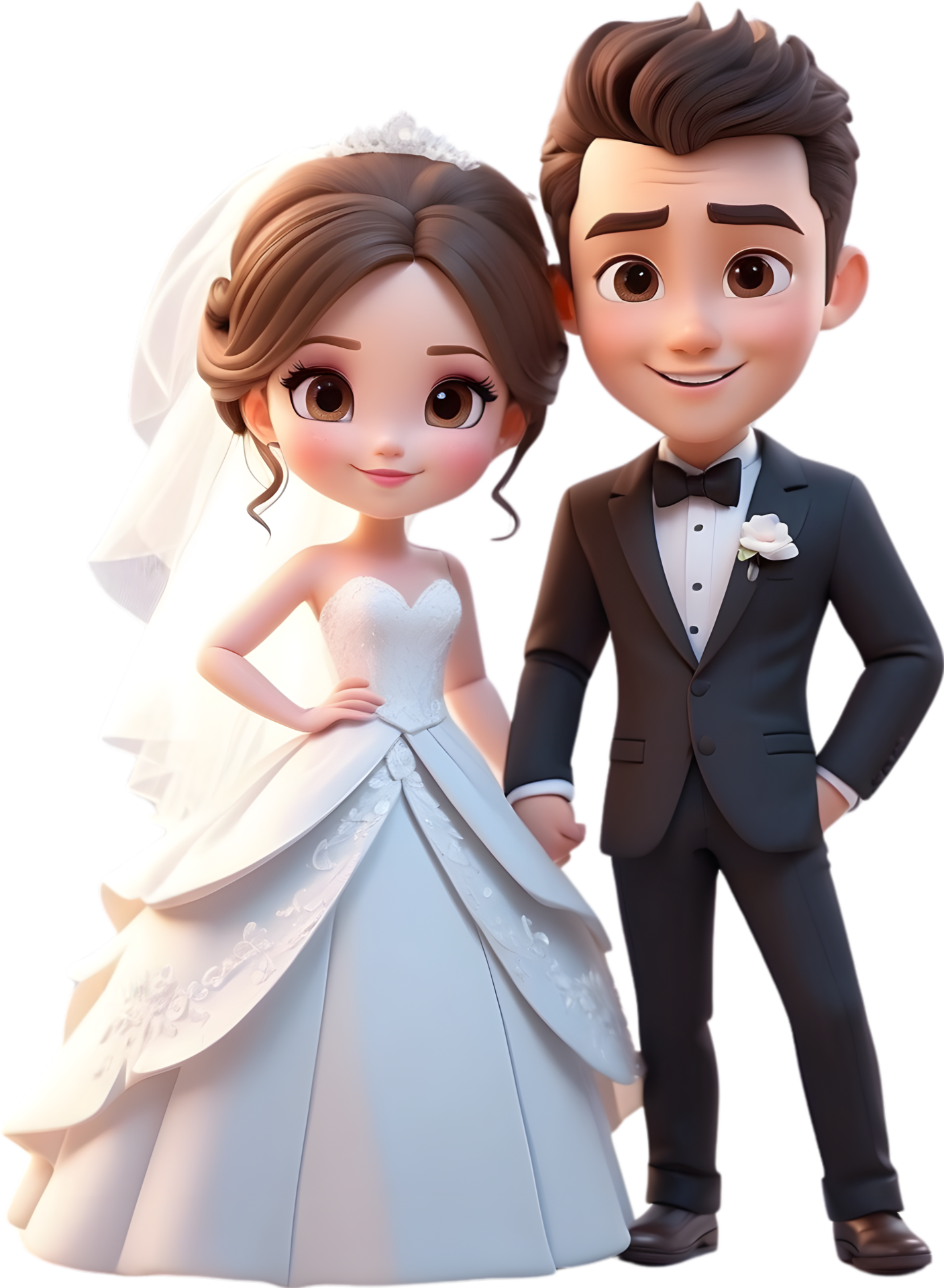 AI generated cartoon wedding couple, wedding clipart, wedding clipart ... AI generated cartoon wedding couple, wedding clipart, wedding clipart ...