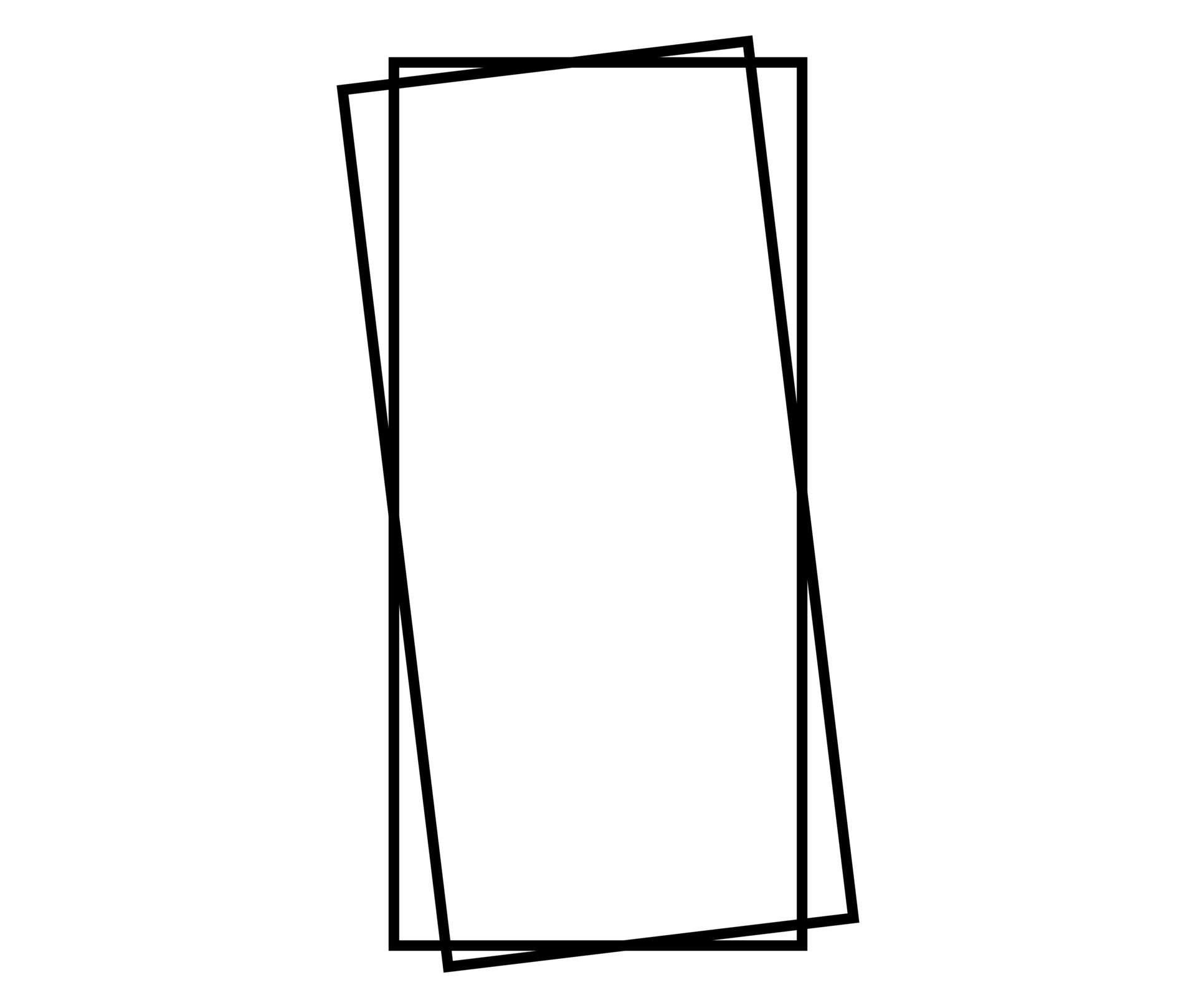 Square frame. Geometric abstract square element. Vector illustration ...