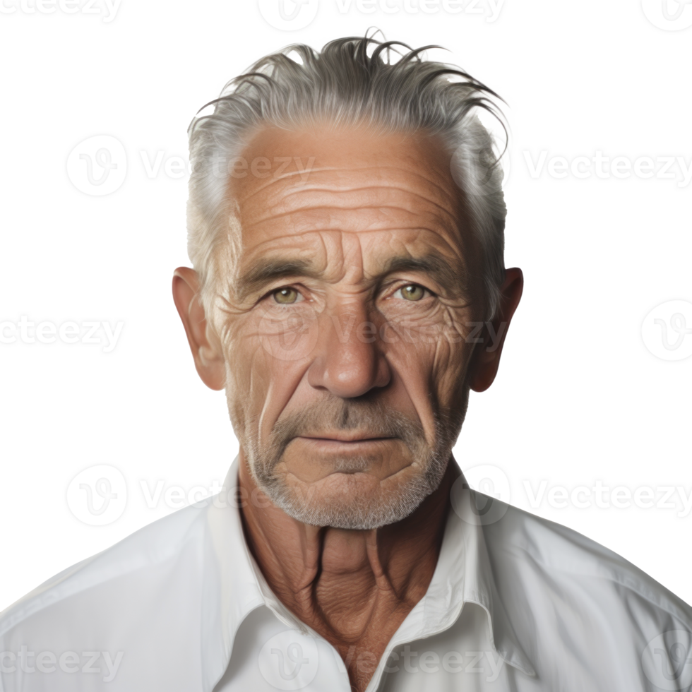 Ai Generated A Happy Older Man Smiling For The Camera Isolated 35544850 Png