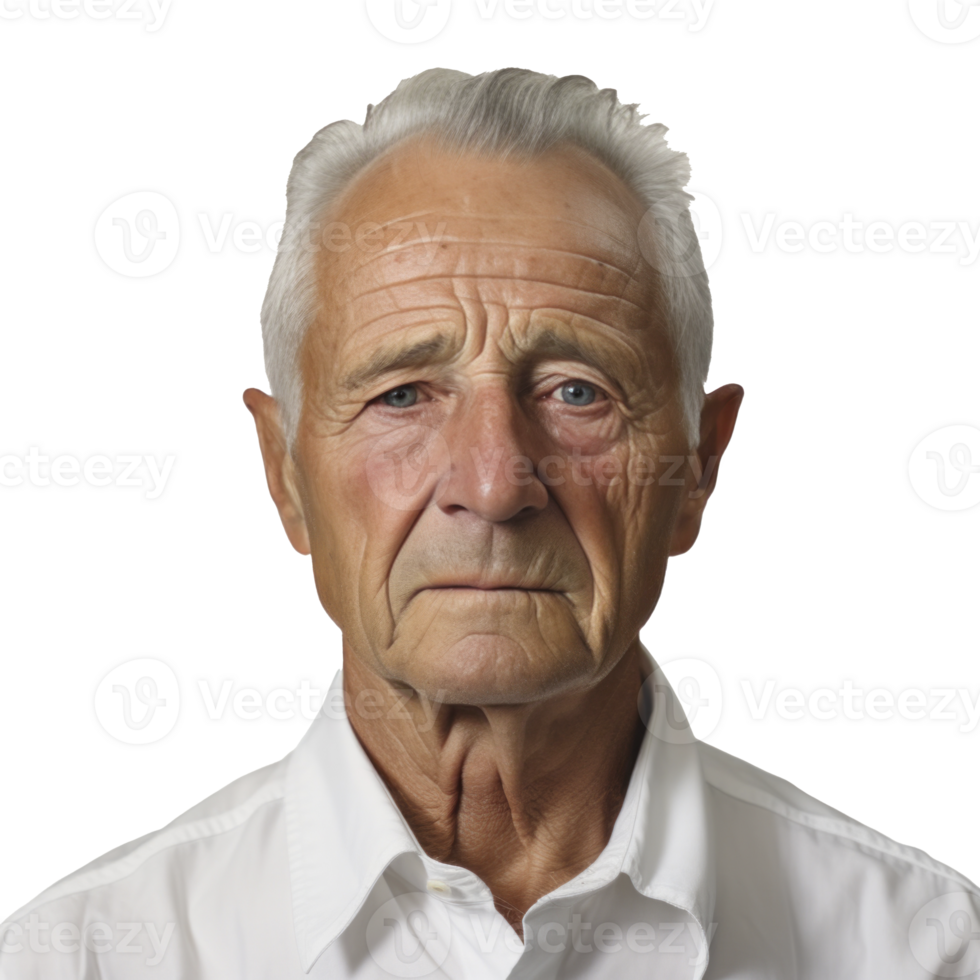Ai Generated A Happy Older Man Smiling For The Camera Isolated 35544851 Png