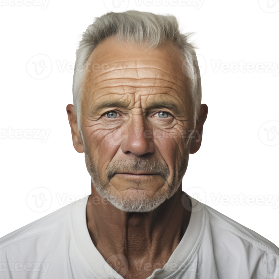 Ai Generated A Happy Older Man Smiling For The Camera Isolated 35544858 Png