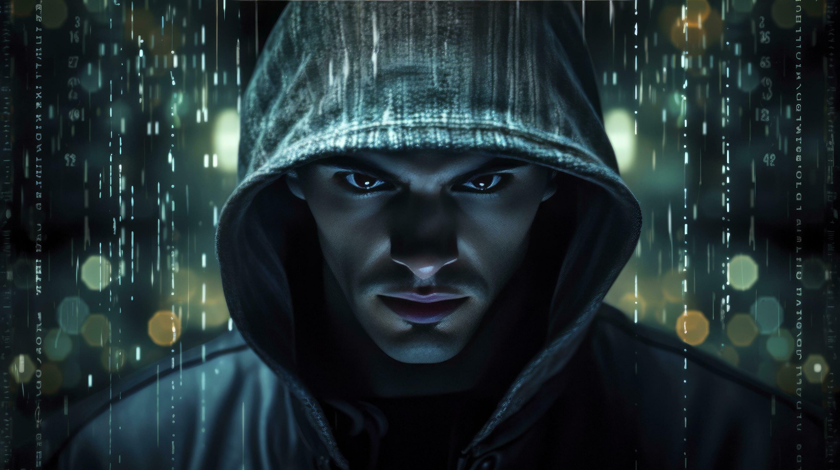 Ai Generated Binary Intrigue Anonymous Robotic Hacker Concept Of Hacking Ai Generated
