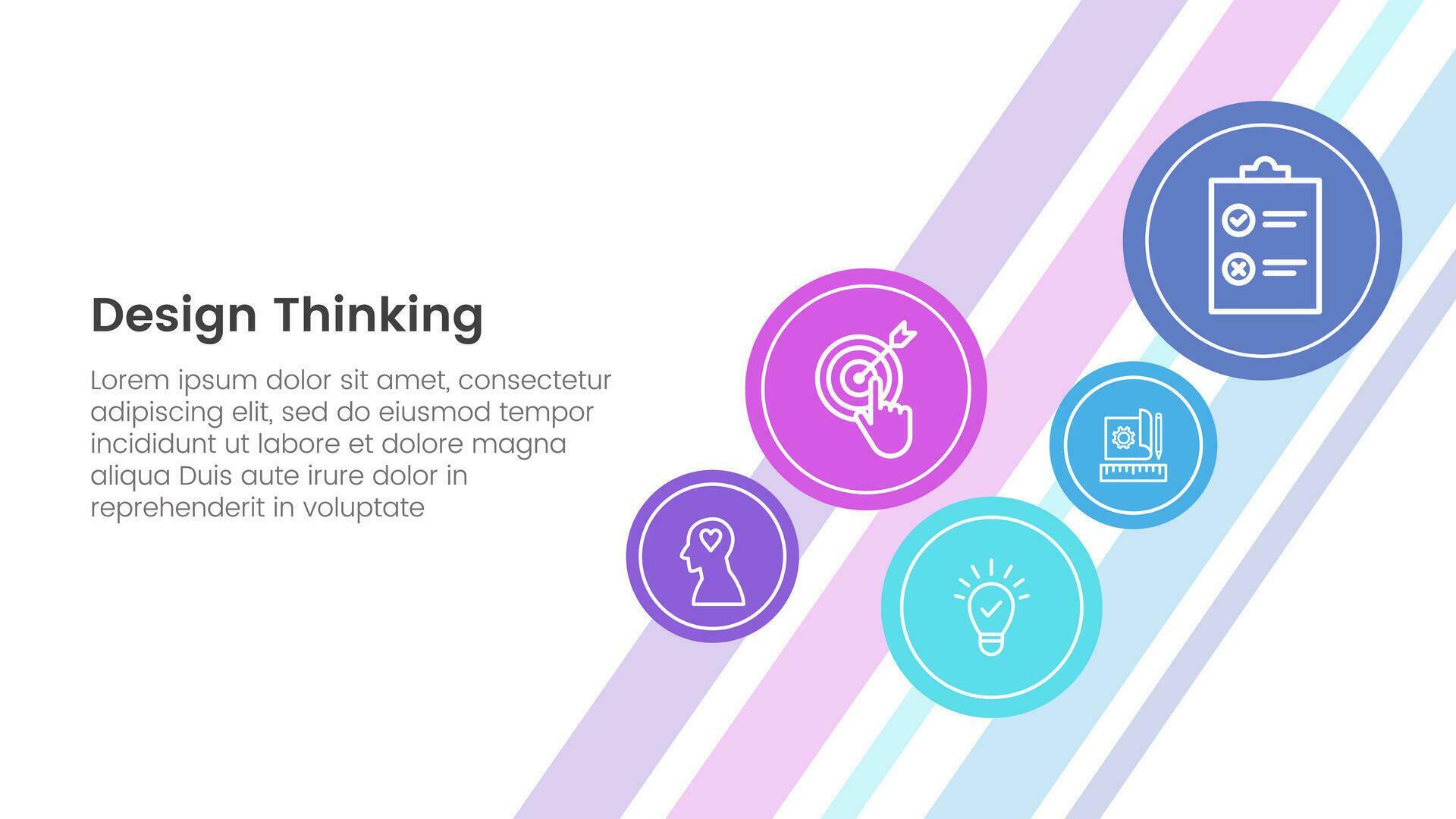 design thinking process infographic template banner with small circle ... design thinking process infographic template banner with small circle ...