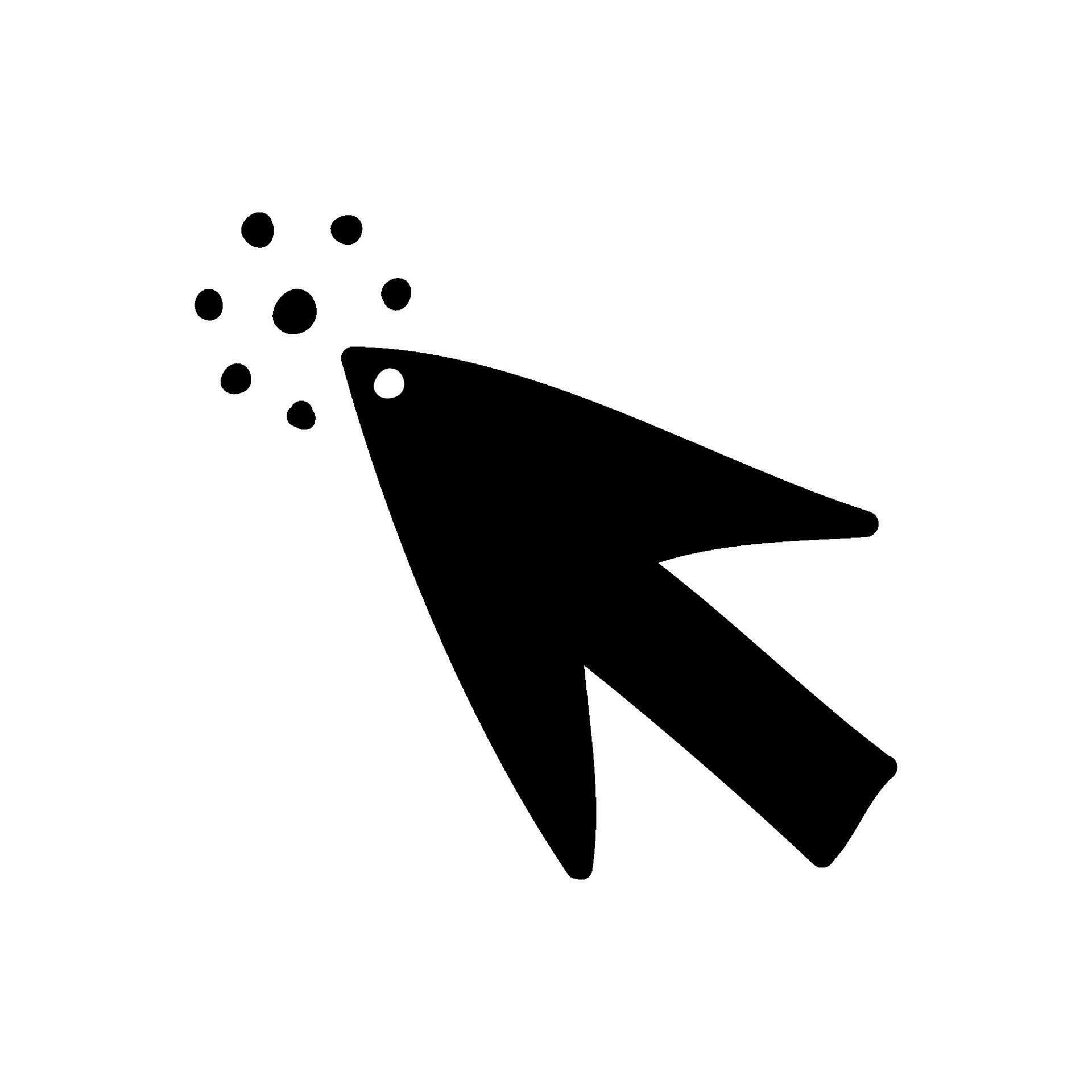 Doodle Click Icon Hand Drawn Mouse Cursor Or Arrow Computer Pointer