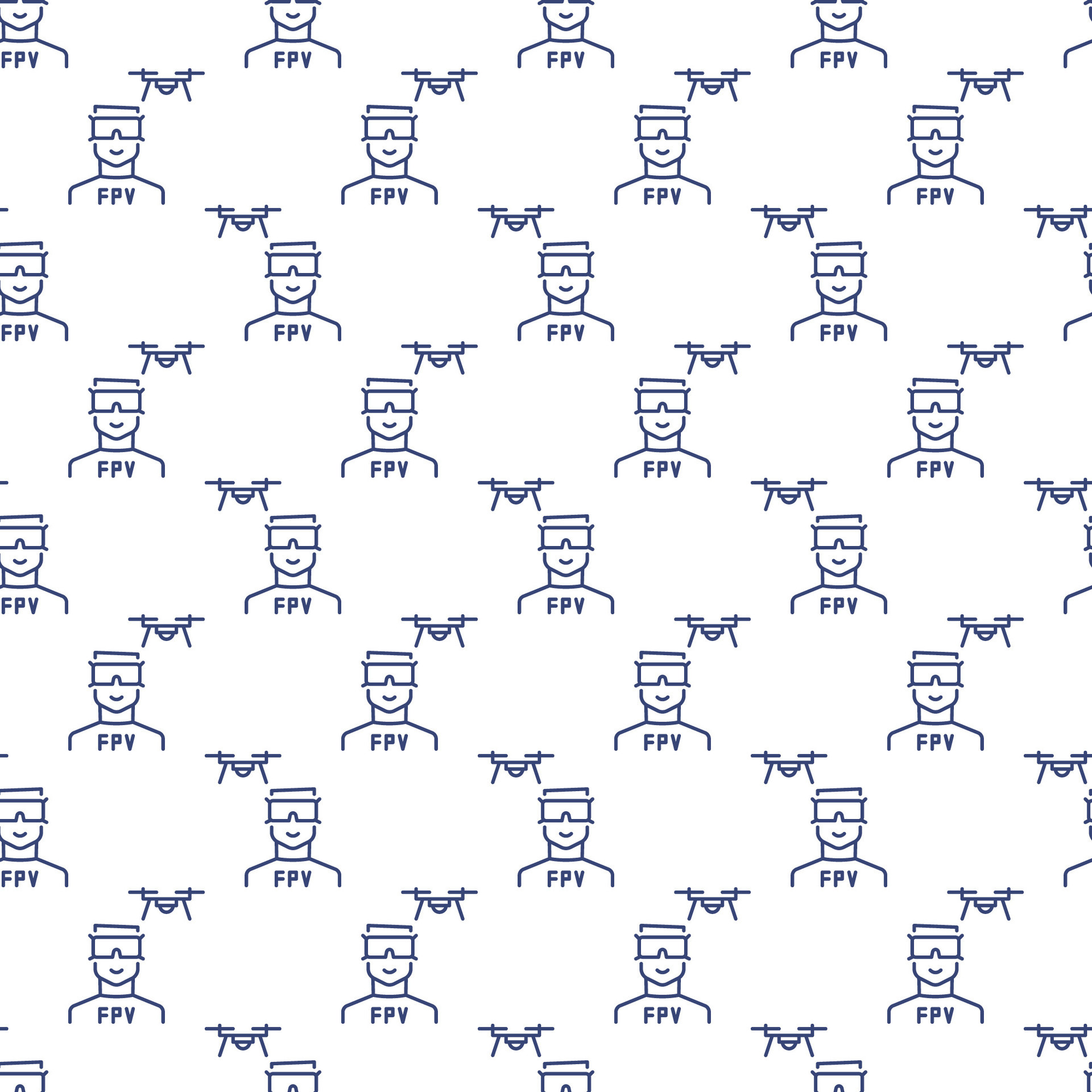 Fpv Drone And Man Vector Concept Line Seamless Pattern 35558391 Vector Art At Vecteezy