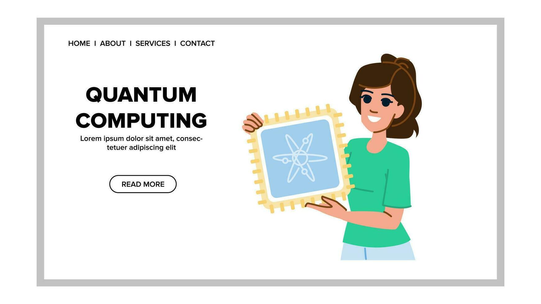 Science Quantum Computing Vector 35558461 Vector Art At Vecteezy