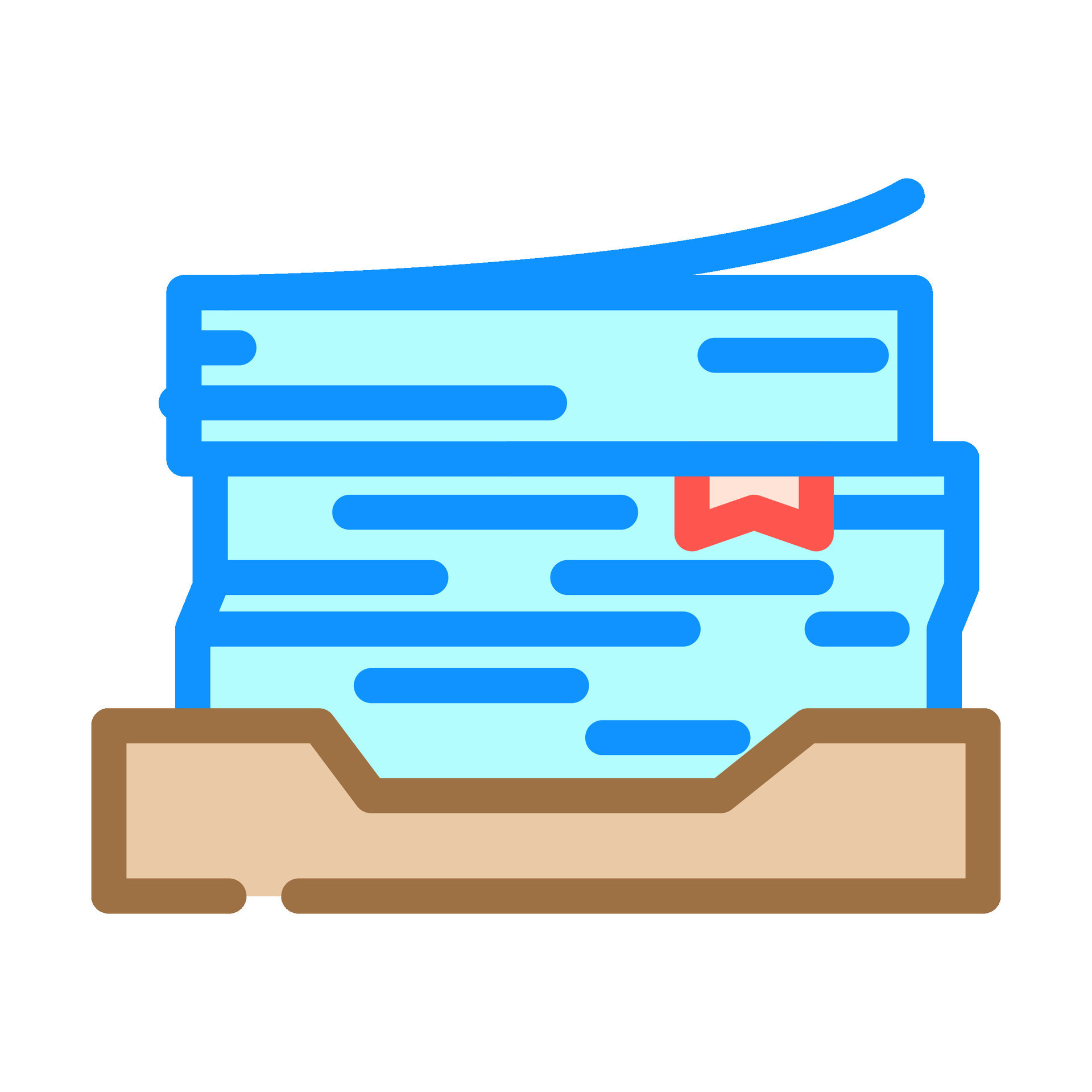 document stack list color icon vector illustration 35558622 Vector Art ...