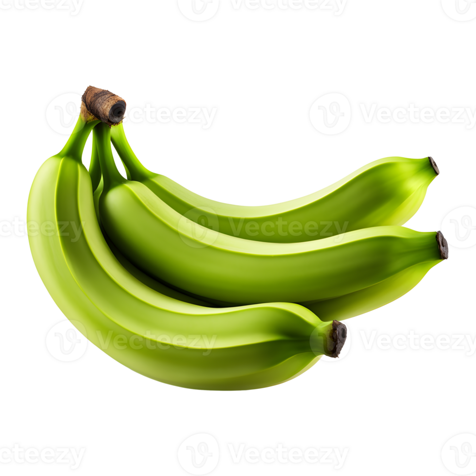 AI generated Green Bunch of Bananas Isolated on Transparent Background 35565619 PNG