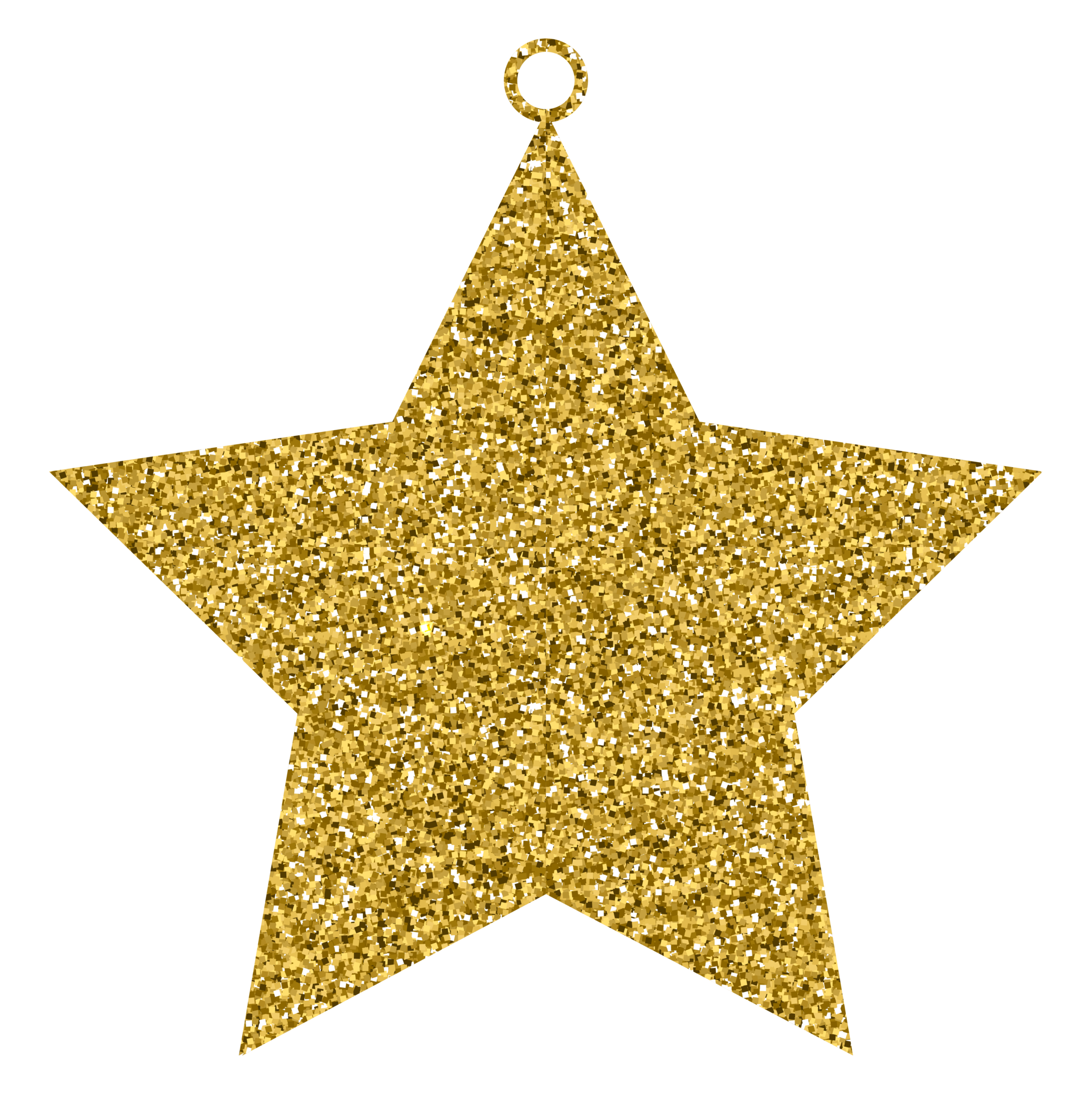 Gold glitter shiny christmas star luxury decoration ornament design for ...