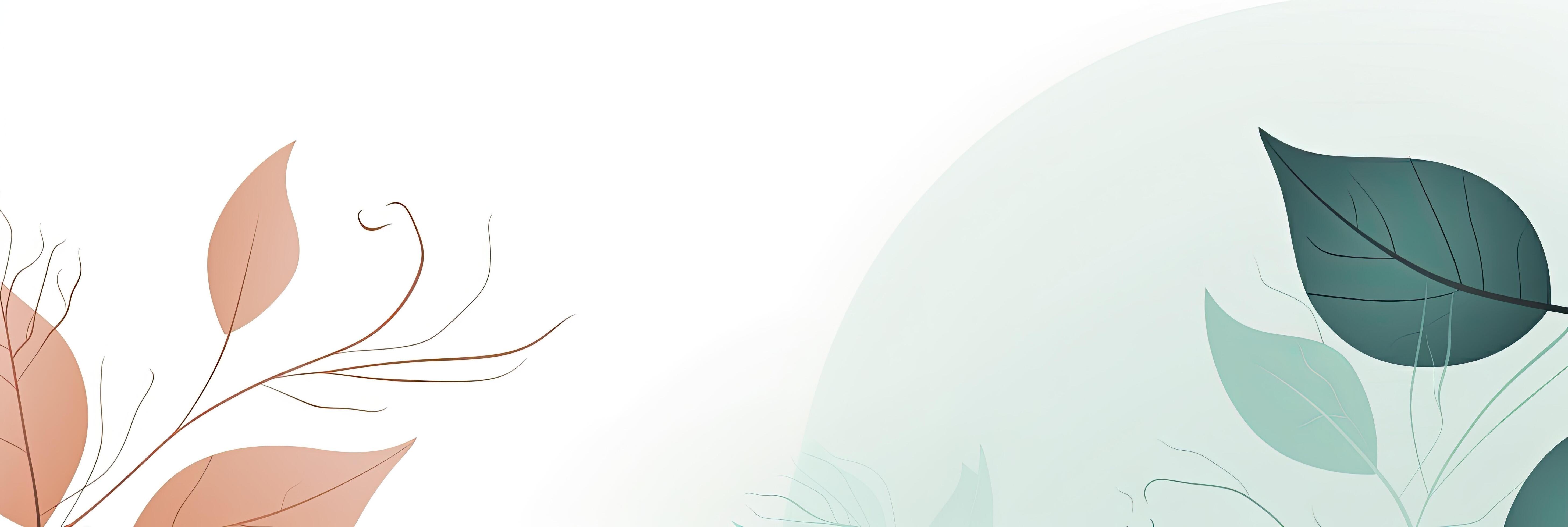 AI generated Minimalist abstract background with outline leaves. AI ...