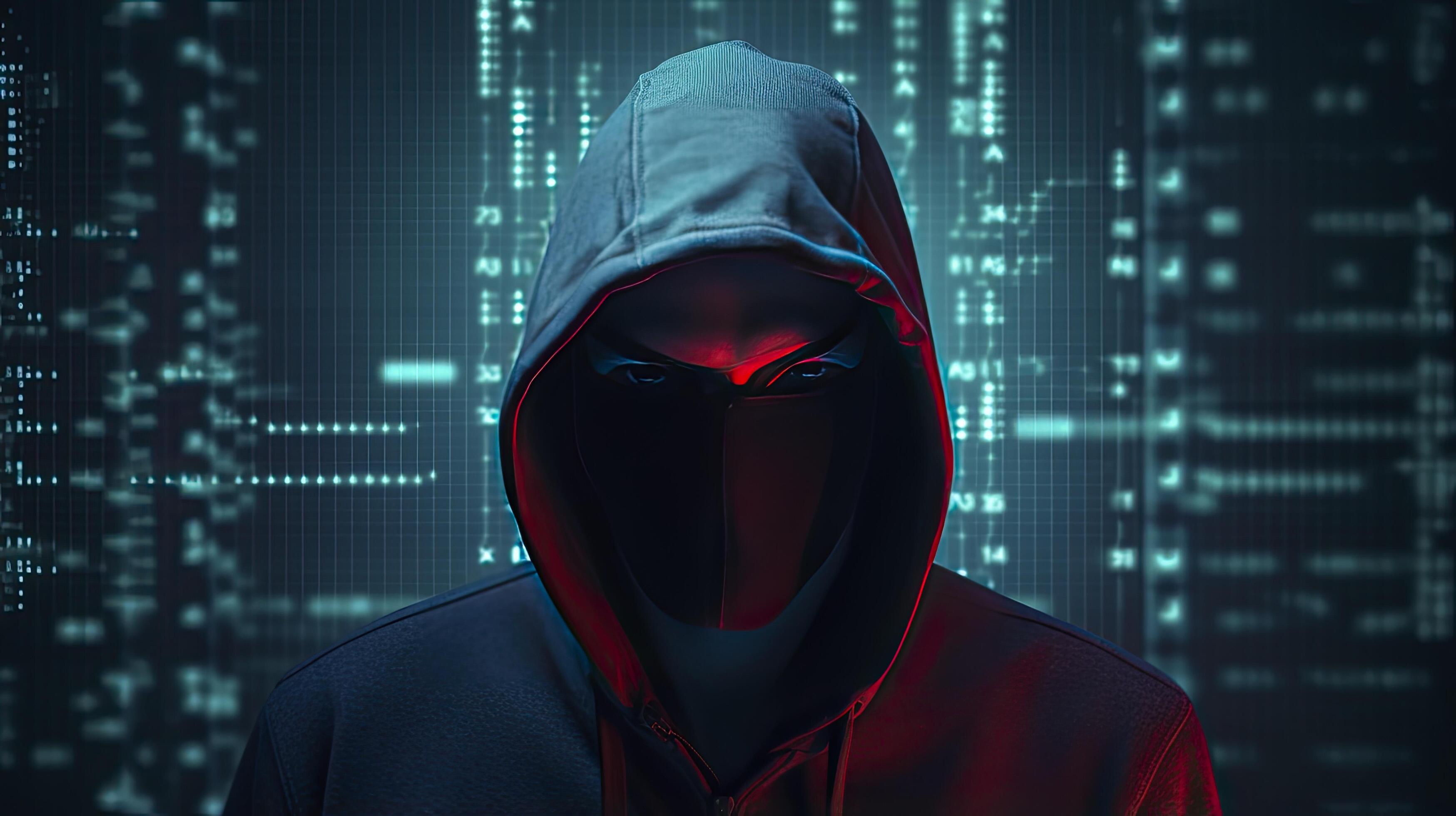 Ai Generated Binary Intrigue Anonymous Robotic Hacker Concept Of