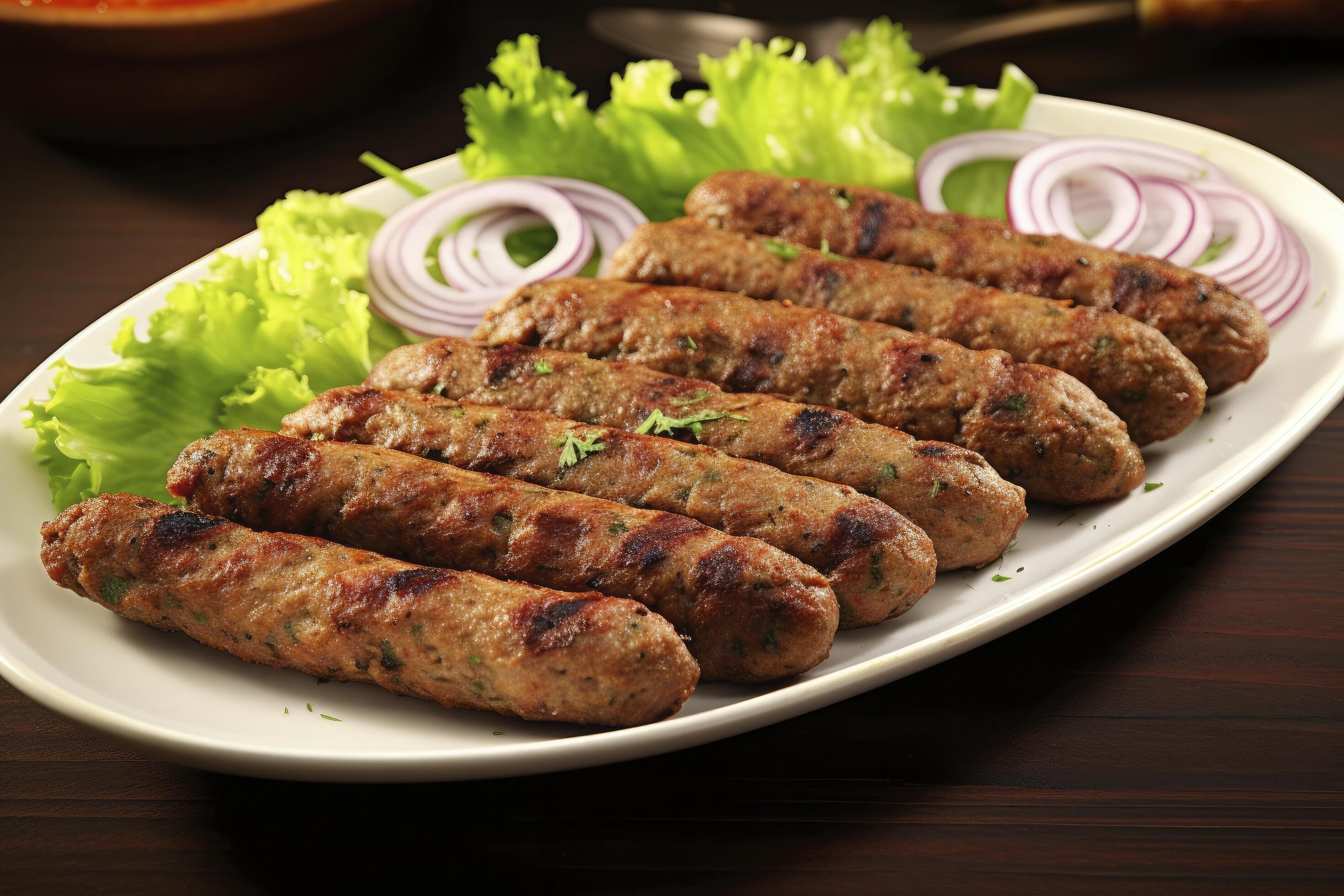AI generated Tasty seekh kabab. AI Generated. 35575448 Stock Photo at ...