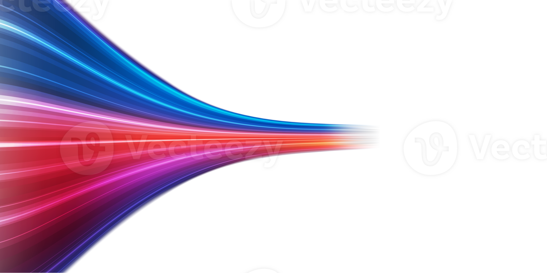 Modern abstract high-speed light effect. Abstract background with curved beams of light ...