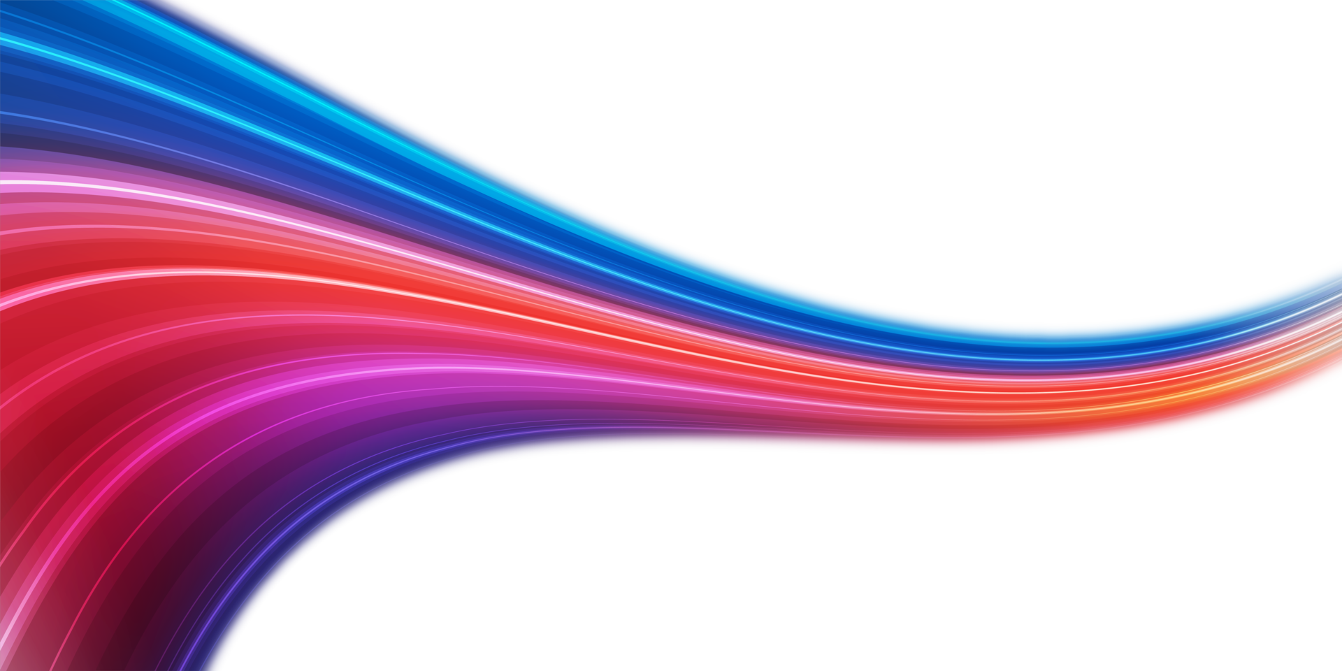 Modern abstract high-speed light effect. Abstract background with curved beams of light ...