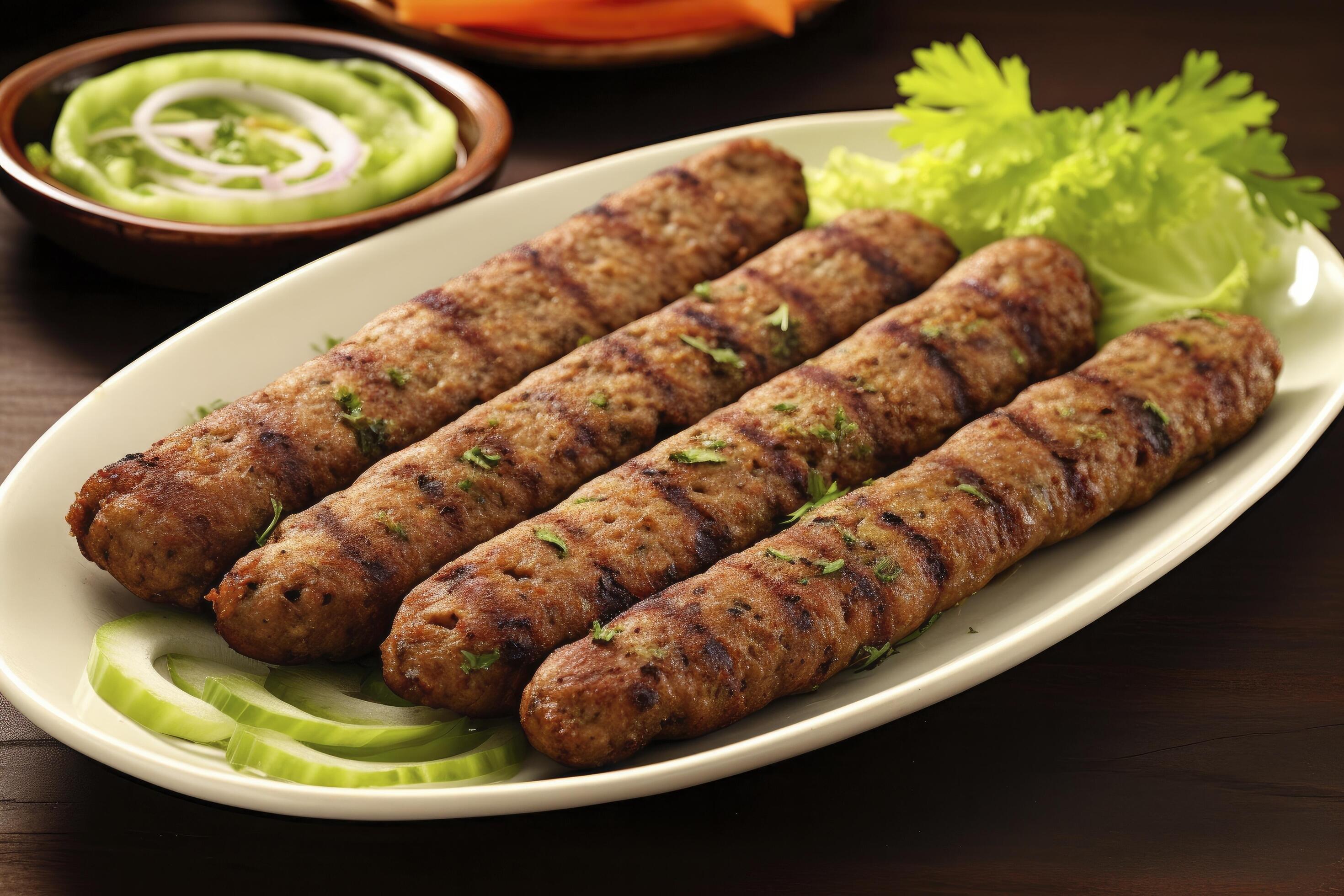 AI generated Tasty seekh kabab. AI Generated. 35575989 Stock Photo at ...