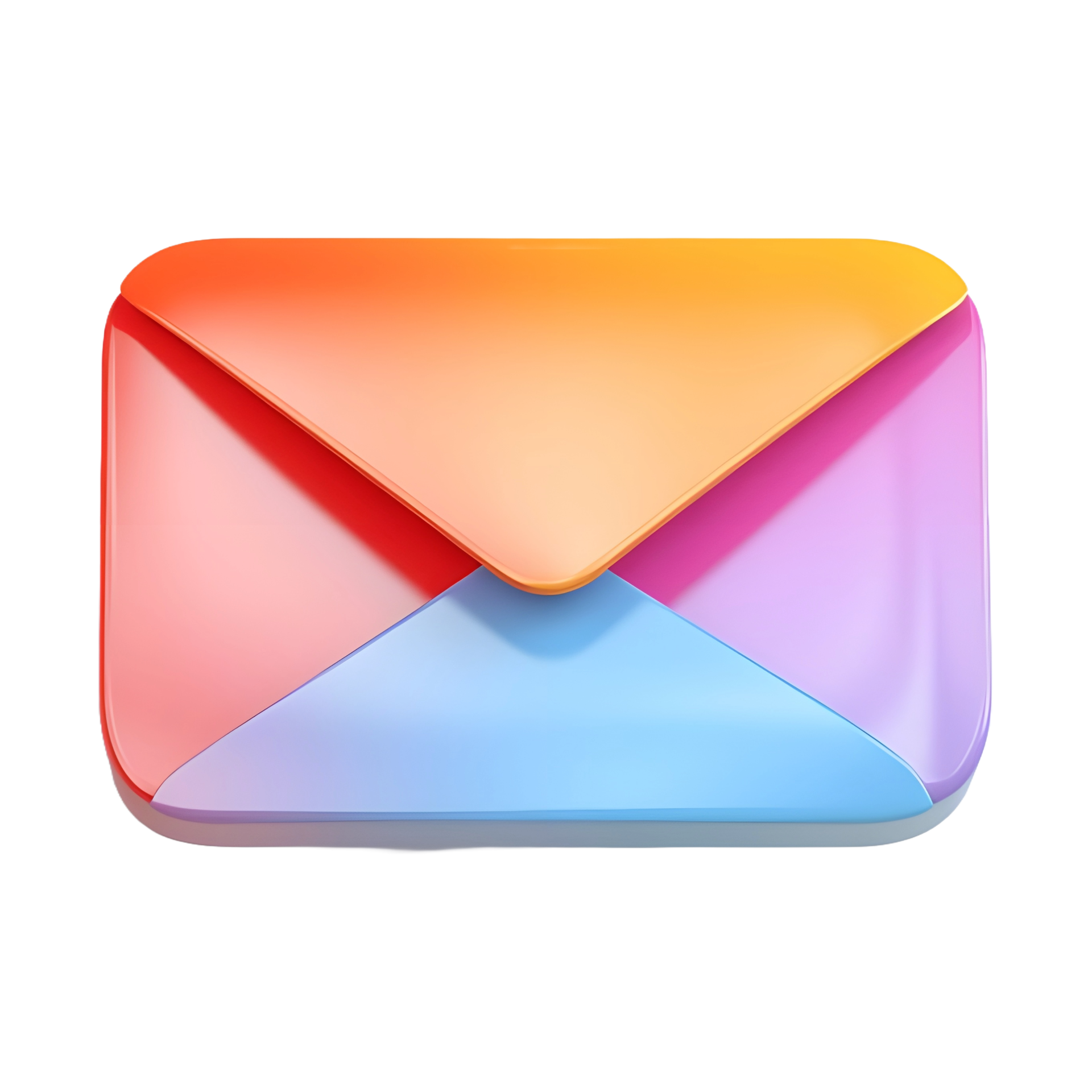 AI Generated 3D Rendering Of A Email Icon On Transparent Background ai-generated-3d-rendering-of-a-email-icon-on-transparent-background