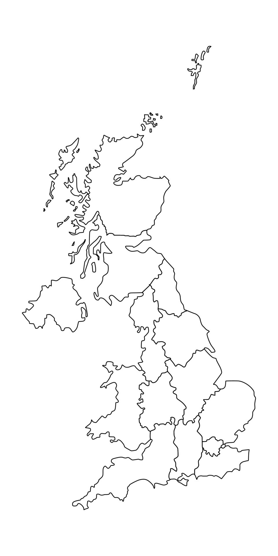 Vector united kingdom map vector flat line design 35580801 Vector Art ...