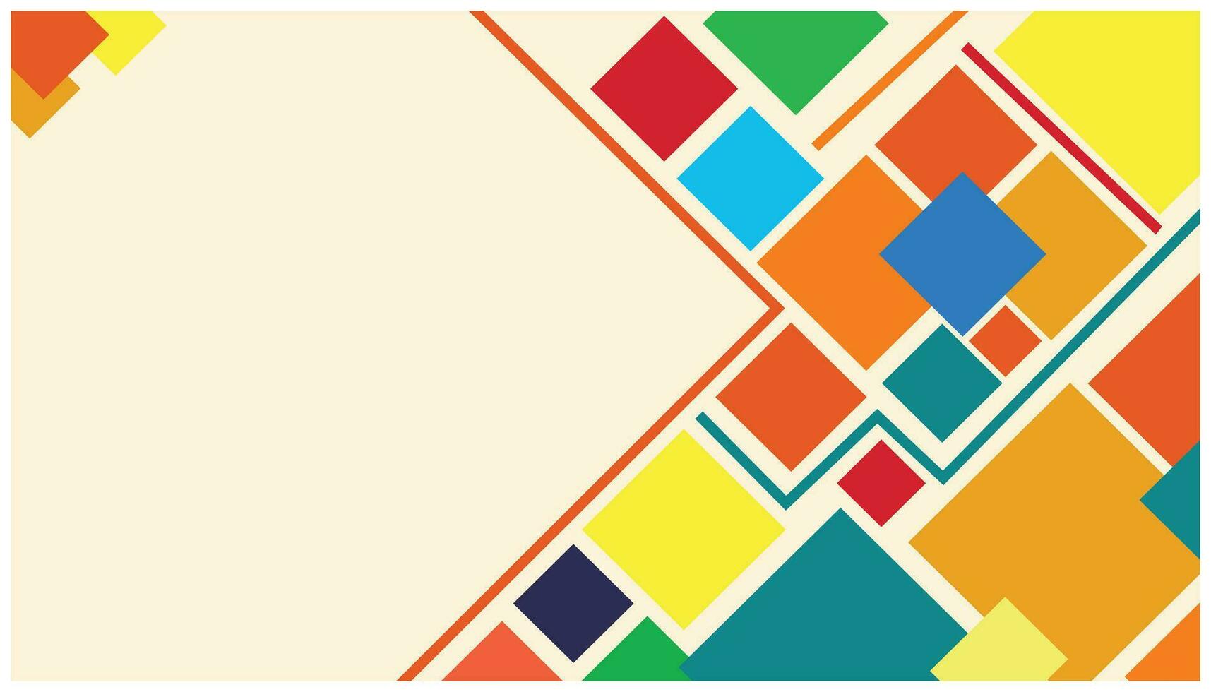 abstract background with colorful squares and rhombus. Vector ...