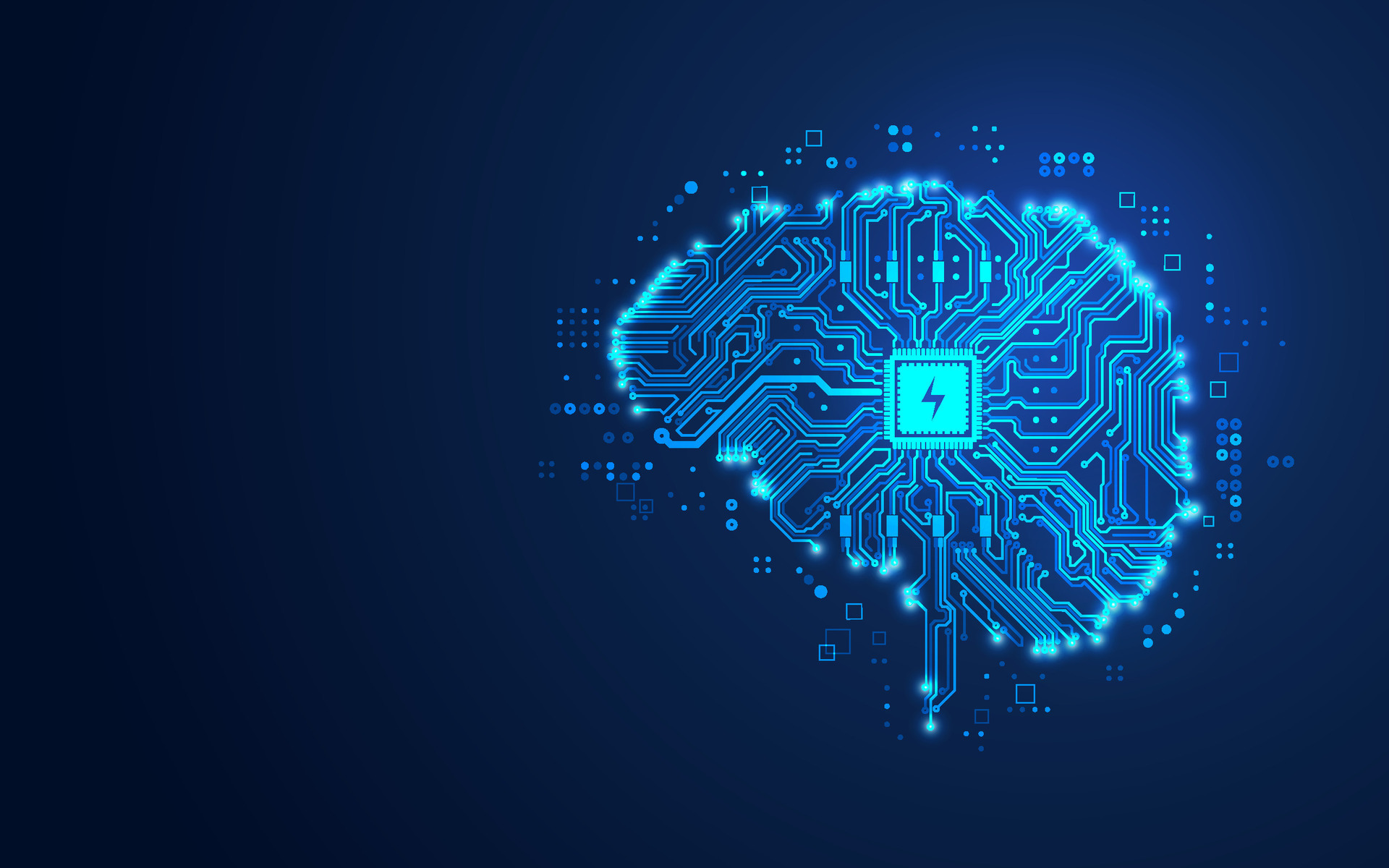 Concept Of Machine Learning Or Artificial Intelligence Graphic Of Brain Shape Combined With