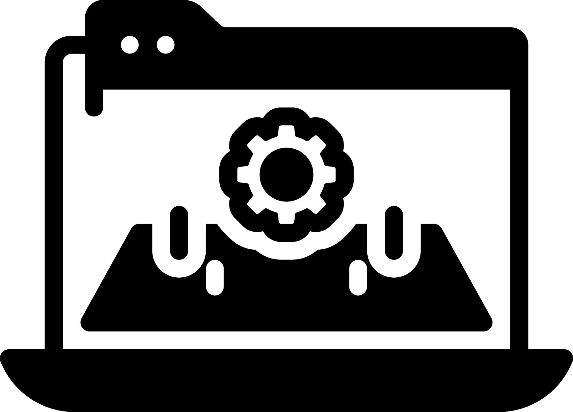 solid icon for platform 35585861 Vector Art at Vecteezy