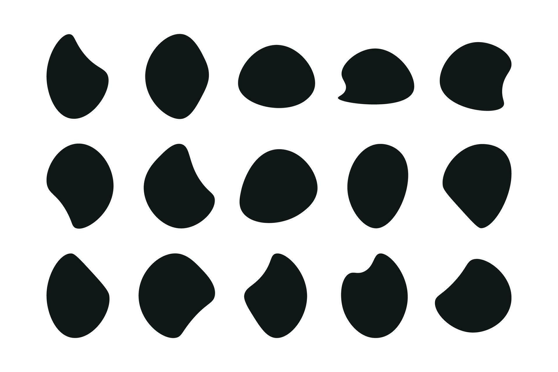 Random Blob Shapes Organic Blobs Set Rounded Abstract Organic Shape Collection Random Shapes