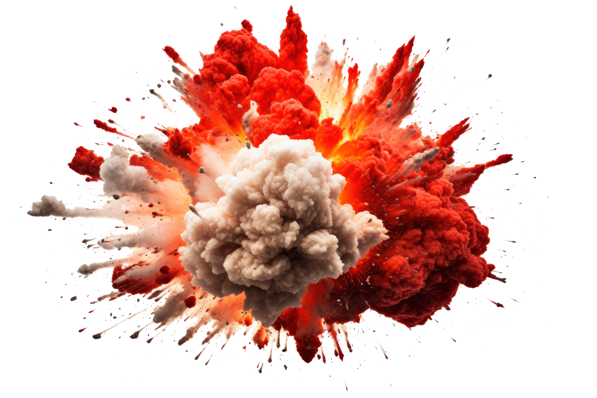 AI generated An explosion isolated on a transparent background. 35589657 PNG