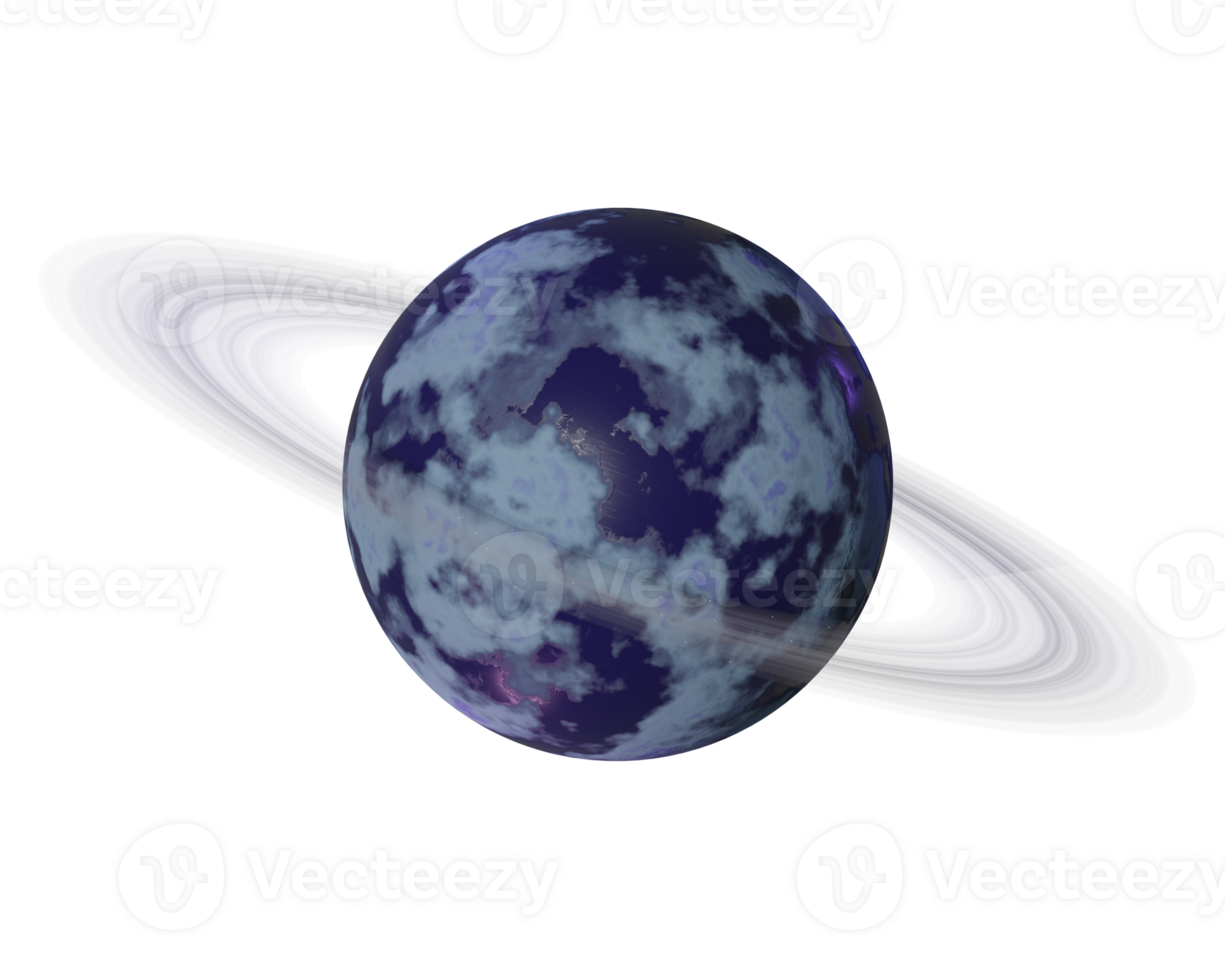 3d rendered planet with rings 35589956 PNG