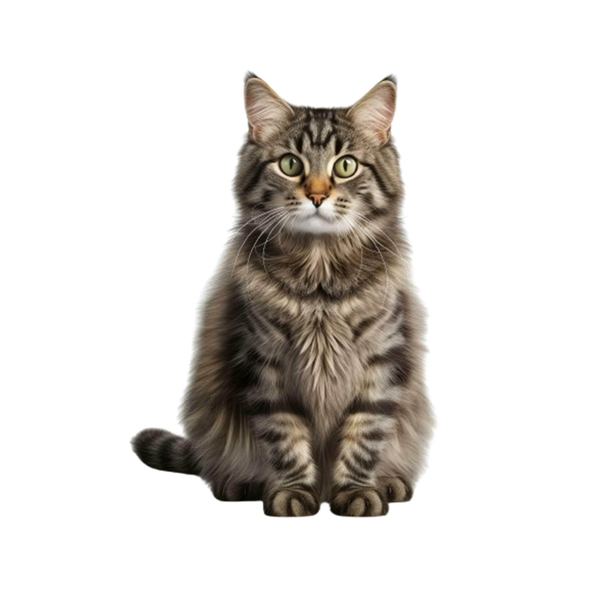 AI generated Majestic and Graceful British Cat Isolated on White ...