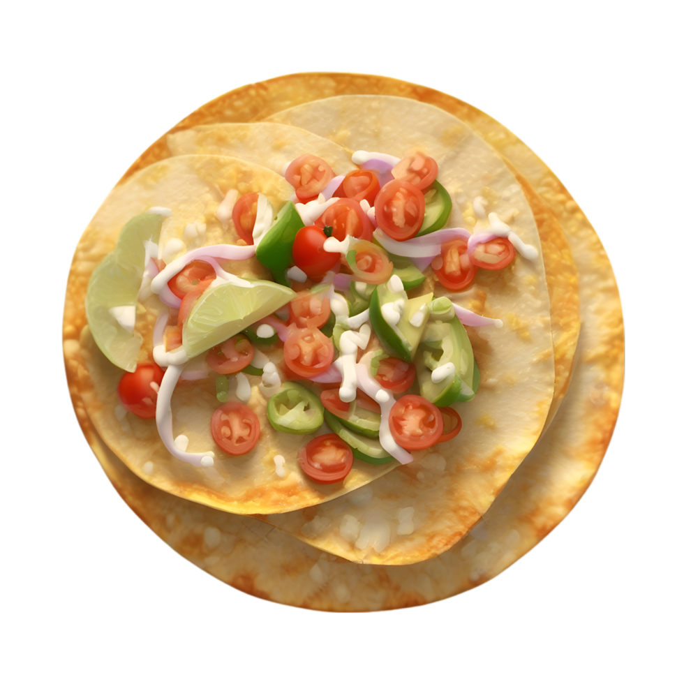 AI generated Close-up image of Tostadas food clipart. Ai-Generated ...